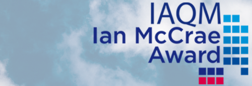 Congratulations to the year’s Ian McCrae Award winner Julian Mann! – IAQM